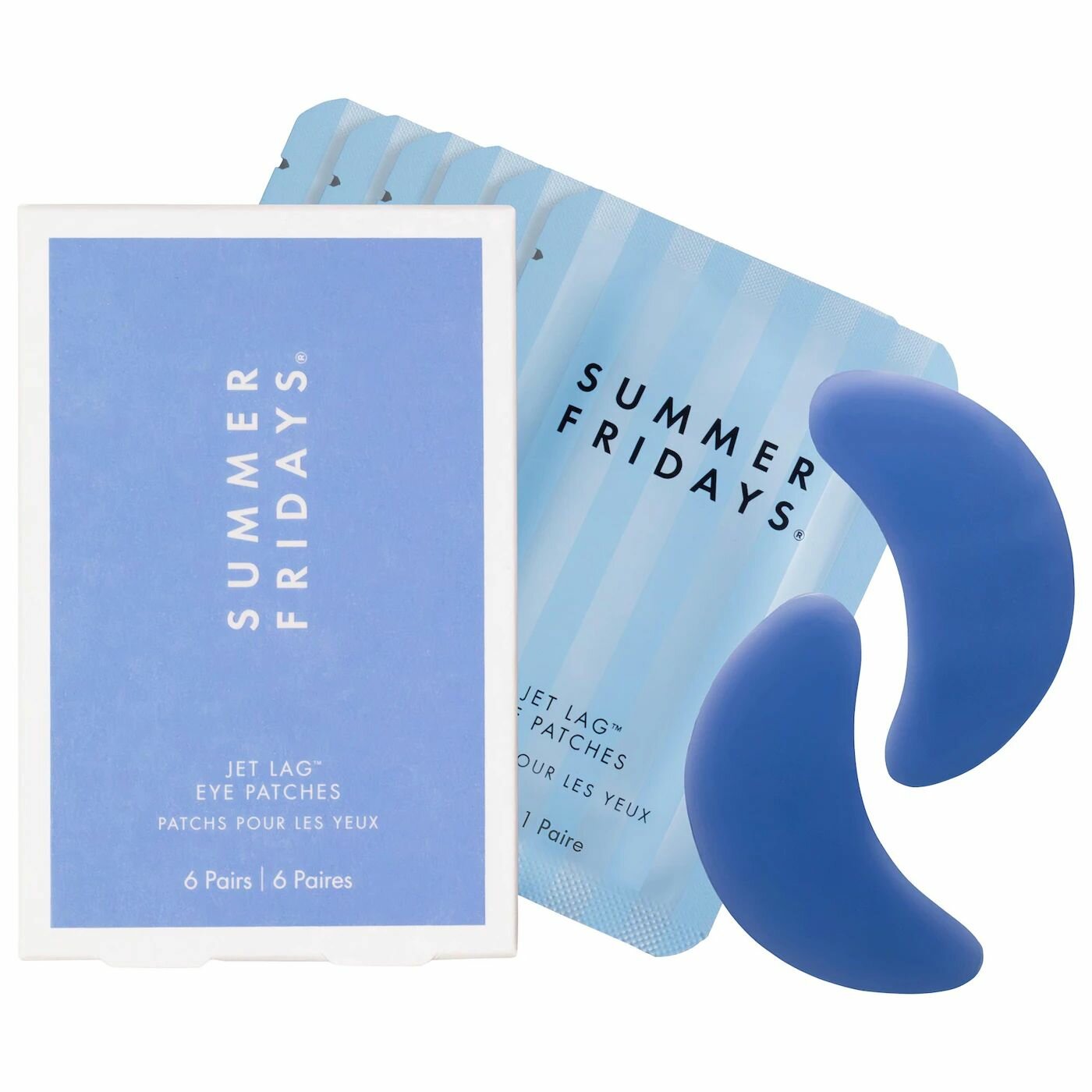 SUMMER FRIDAYS Набор гидрогелевых патчей для глаз Jet Lag Eye Patches 6 шт