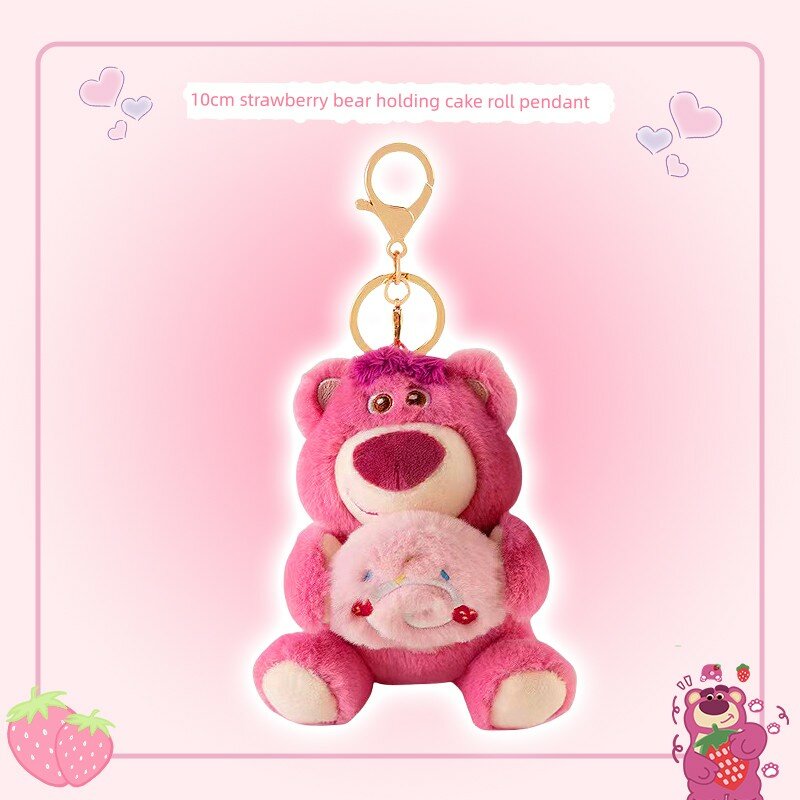 Оригинальный плюшевый брелок-игрушка Disney Lotso в виде медведя, серия «Десерт», подарок для девочек Подвеска