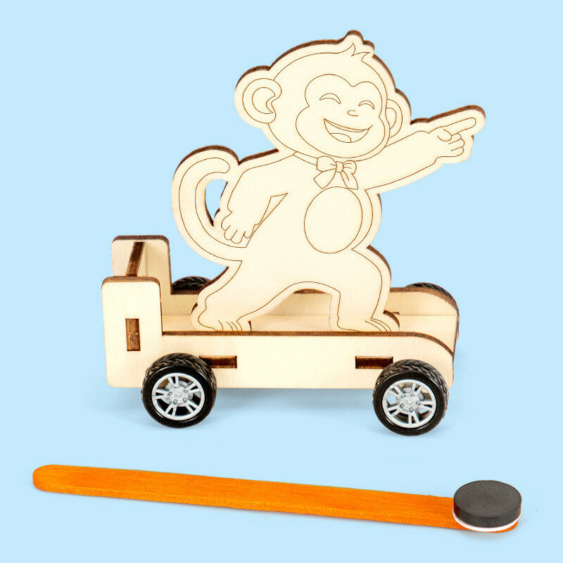 Научный проект по магнетизму для детей самодельная магнитная обезьяна физическая игрушка для развития stem