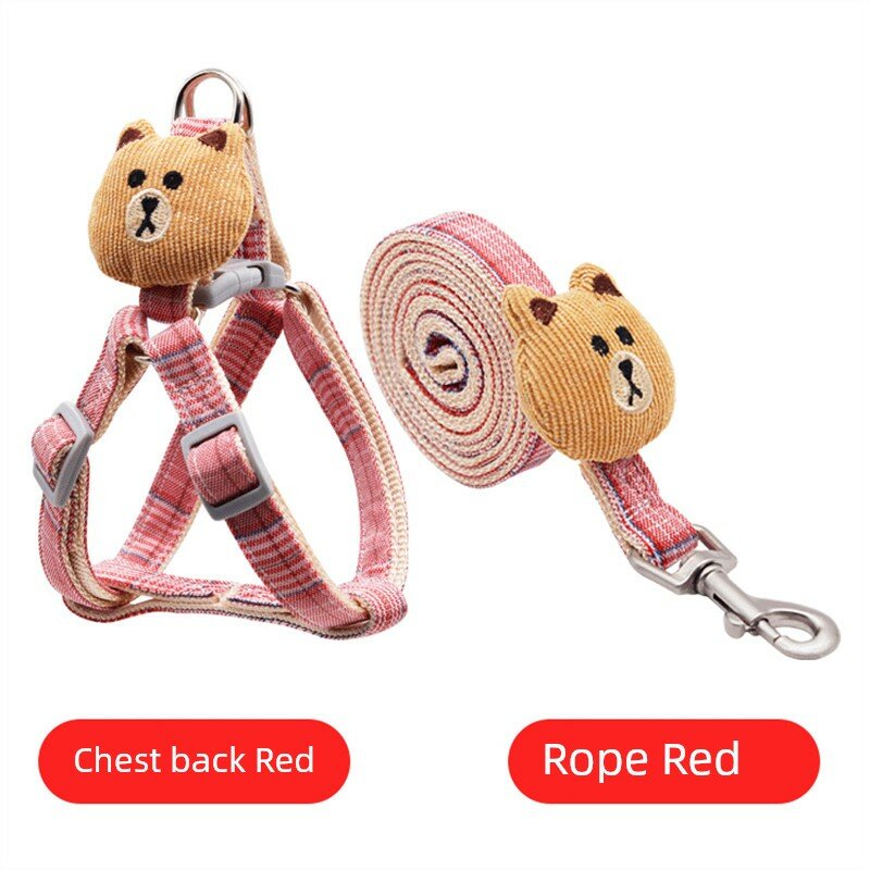 Поводок для кошек, поводок для собак, ошейник для тедди, ошейник для корги, поводок для выгула собак, поводок для