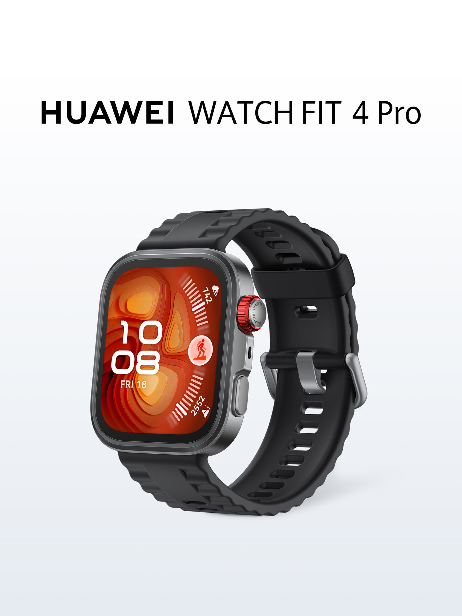 Смарт часы HUAWEI WATCH FIT 4 Pro , 44,5 мм , черный ремешок