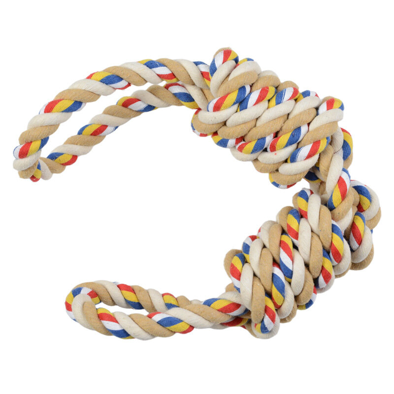 Собачья игрушка устойчива к укушению узел Интерактивная молочница Лабрадор большая собака питомец перетягивание каната