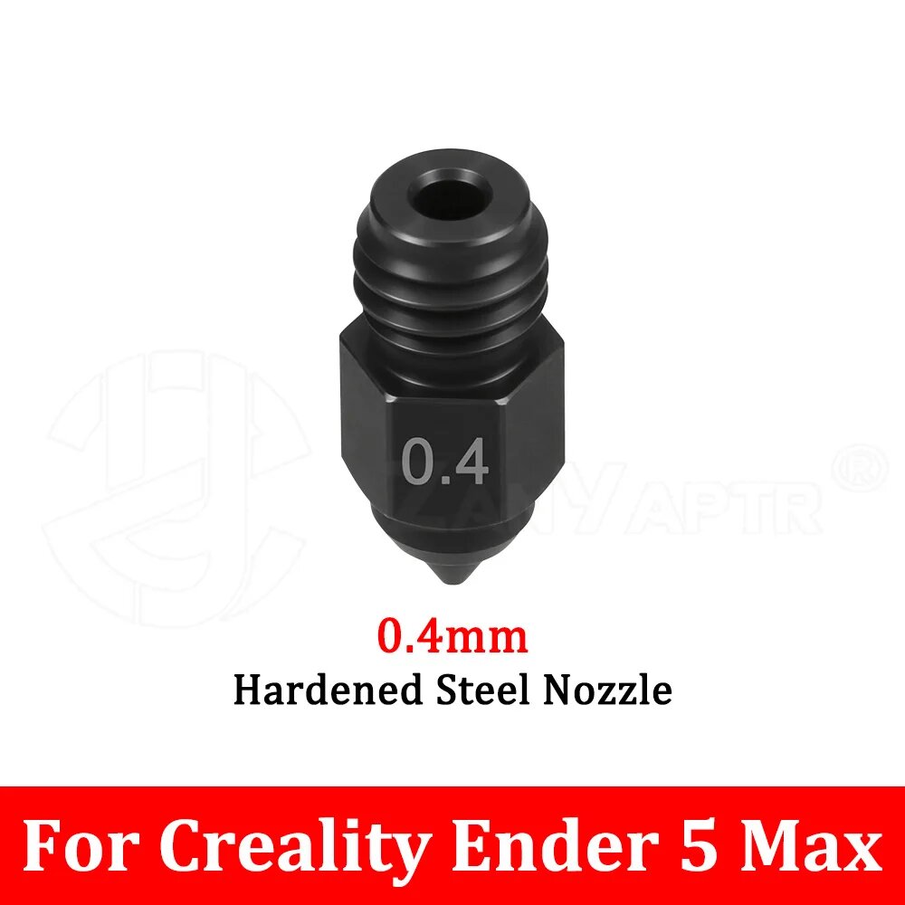 1/2/3/4/5 шт. для Creality Ender 5 Max Hotend сопло латунное сопло из закаленной стали 0,4/0,6/0,8 мм для запасных частей для 3D-принтера