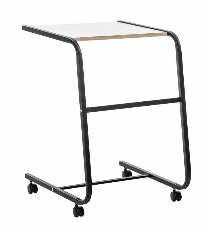 Подкатной стол СЛКС-6 Red Black светлое дерево, дерево и металл, прямоугольная столешница