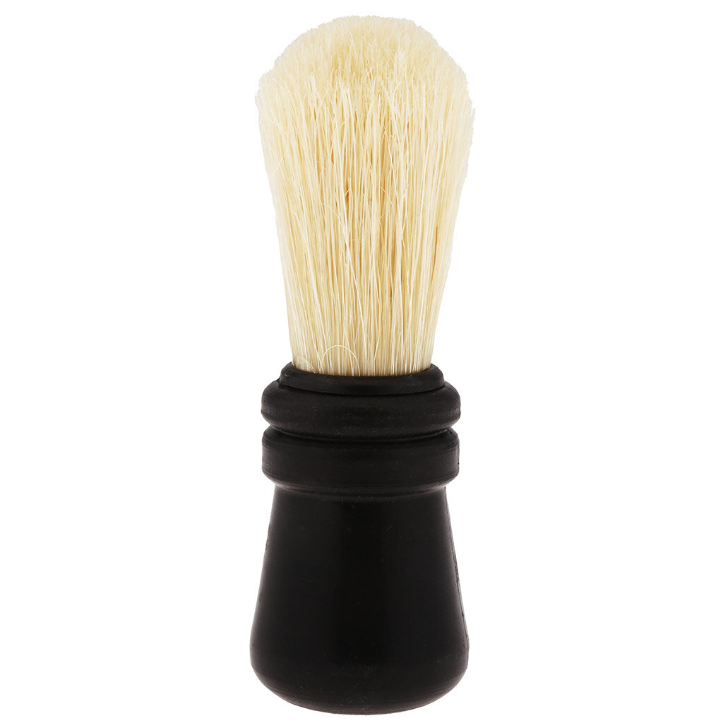 Помазок для бритья Домашняя Мода 9,5 см, диаметр щетины 28 мм, натуральная щетина, пластмассовая ручка (02с29-30)