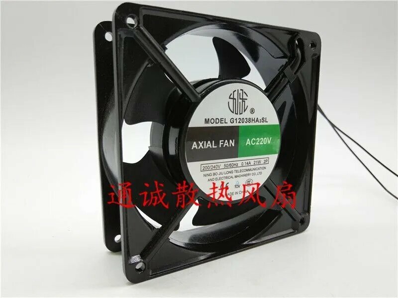 G12038HA2SL AC220V AXIAL FAN 0.14A 12 см, сварочный аппарат, вентилятор охлаждения