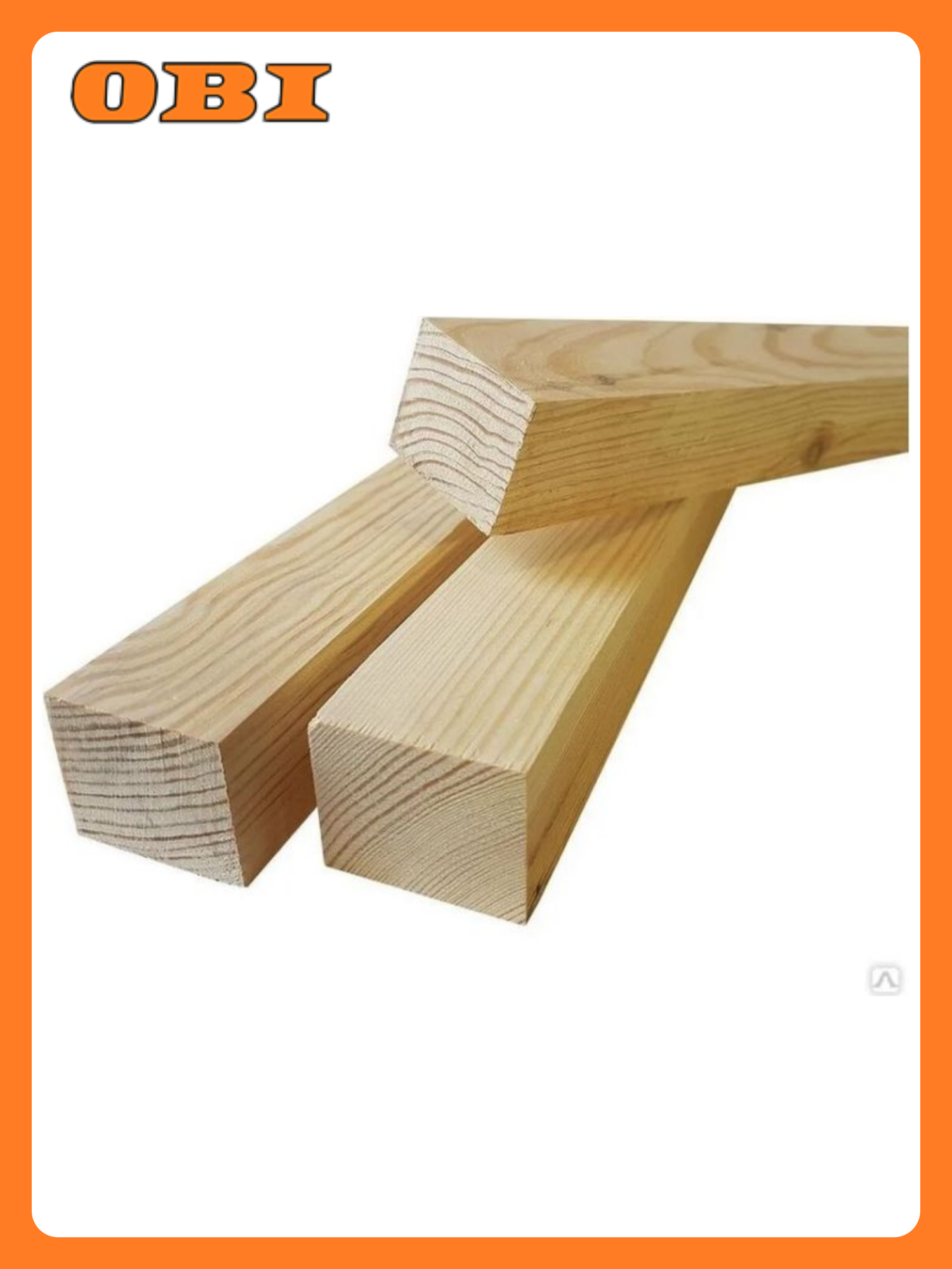 Брусок профилированный, хвоя, сорт АВ, 50x50x1000мм, сухой, строганный, бежевый