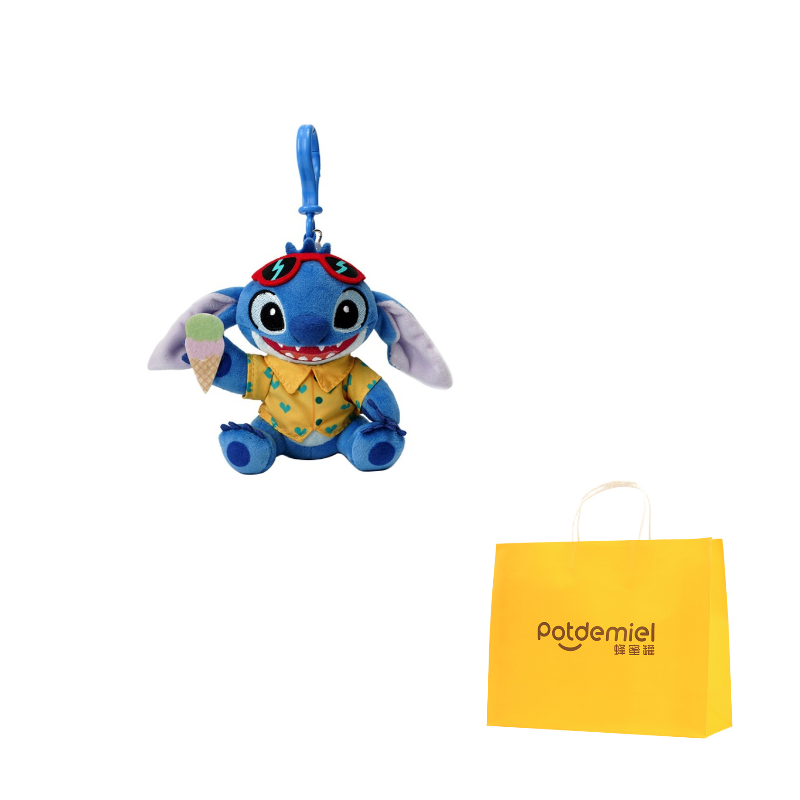POTDEMIEL X Disney Лотсо Q Милый стиль Сопровождающая кукла Плюшевый украшение H8cm 12cm
