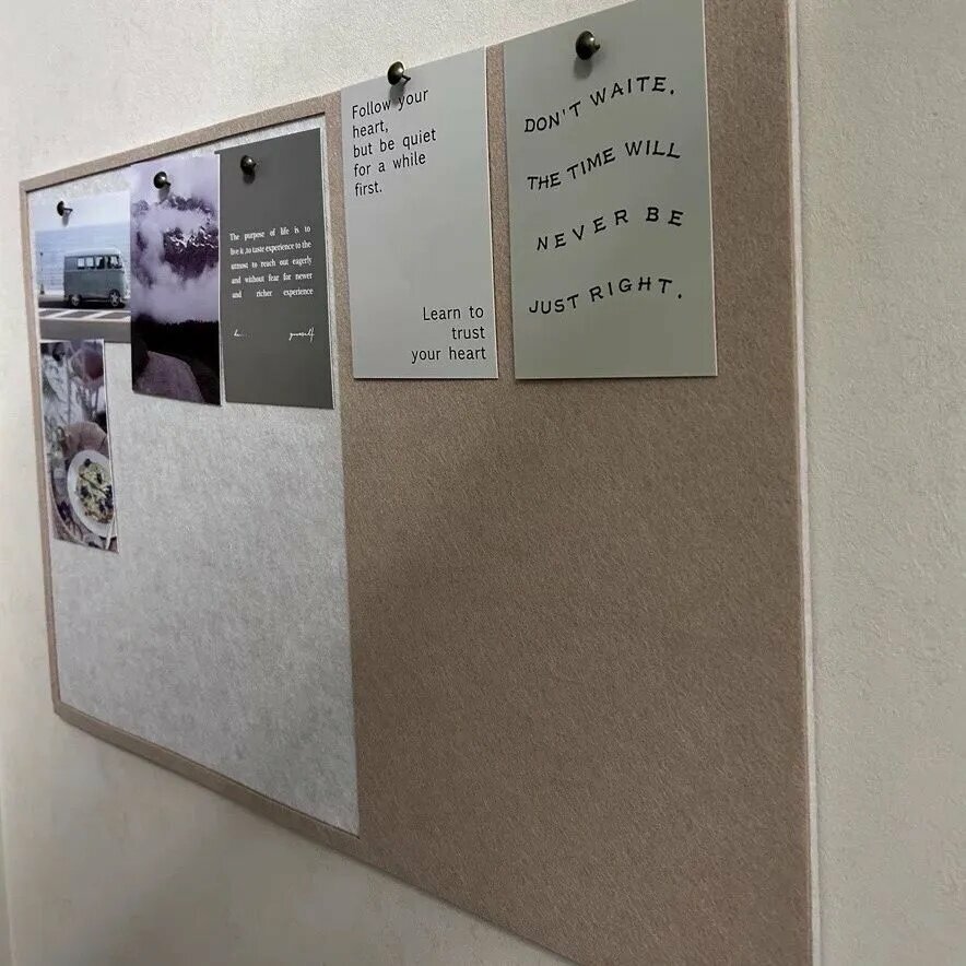 Доска для заметок и фотоальбом 120x60 см, украшение для стены из войлока/пробки