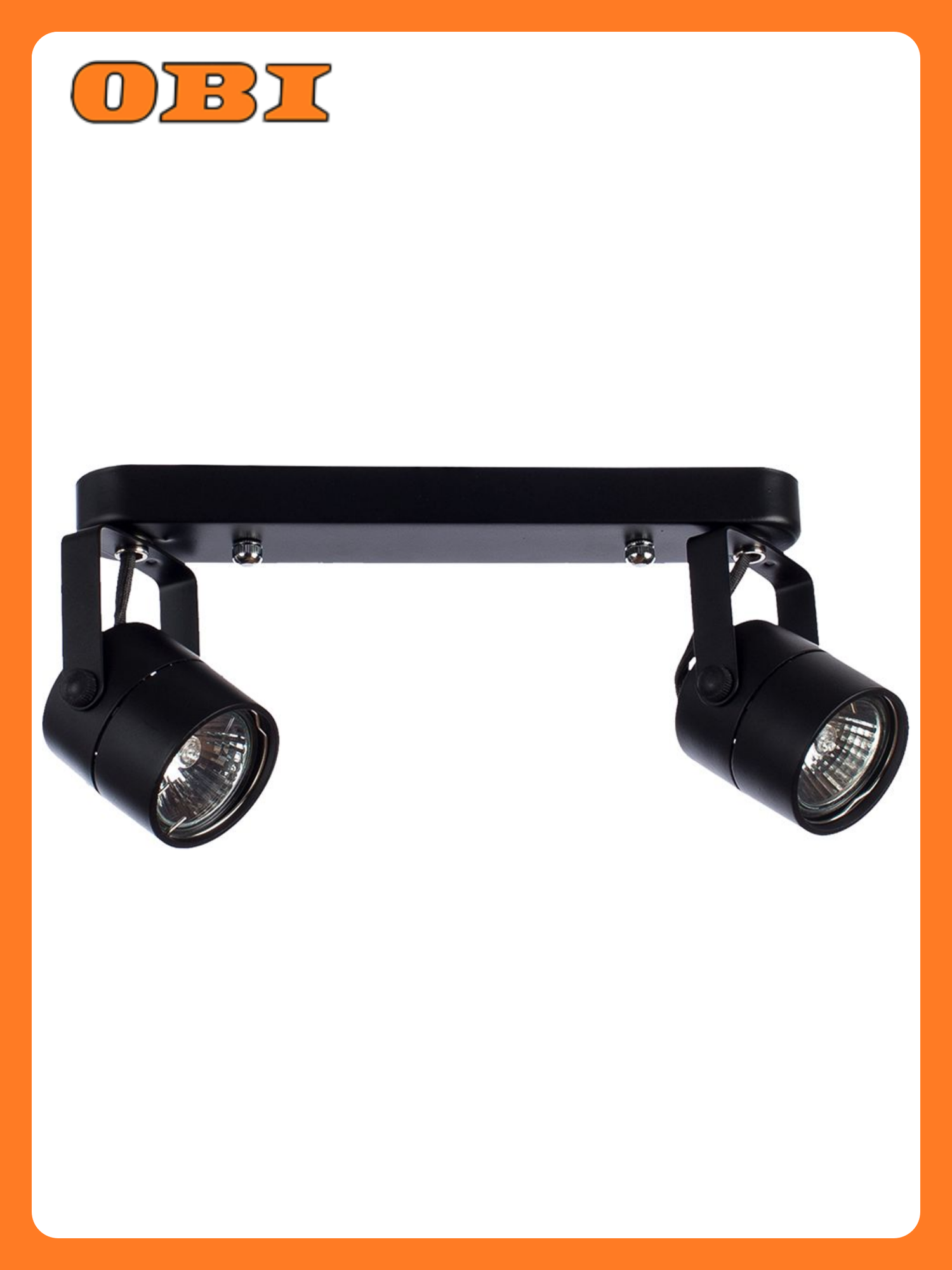 Спот Arte Lamp Mizar, поворотный, черный, 2 лампы GU10, 50Вт, 12,7 см