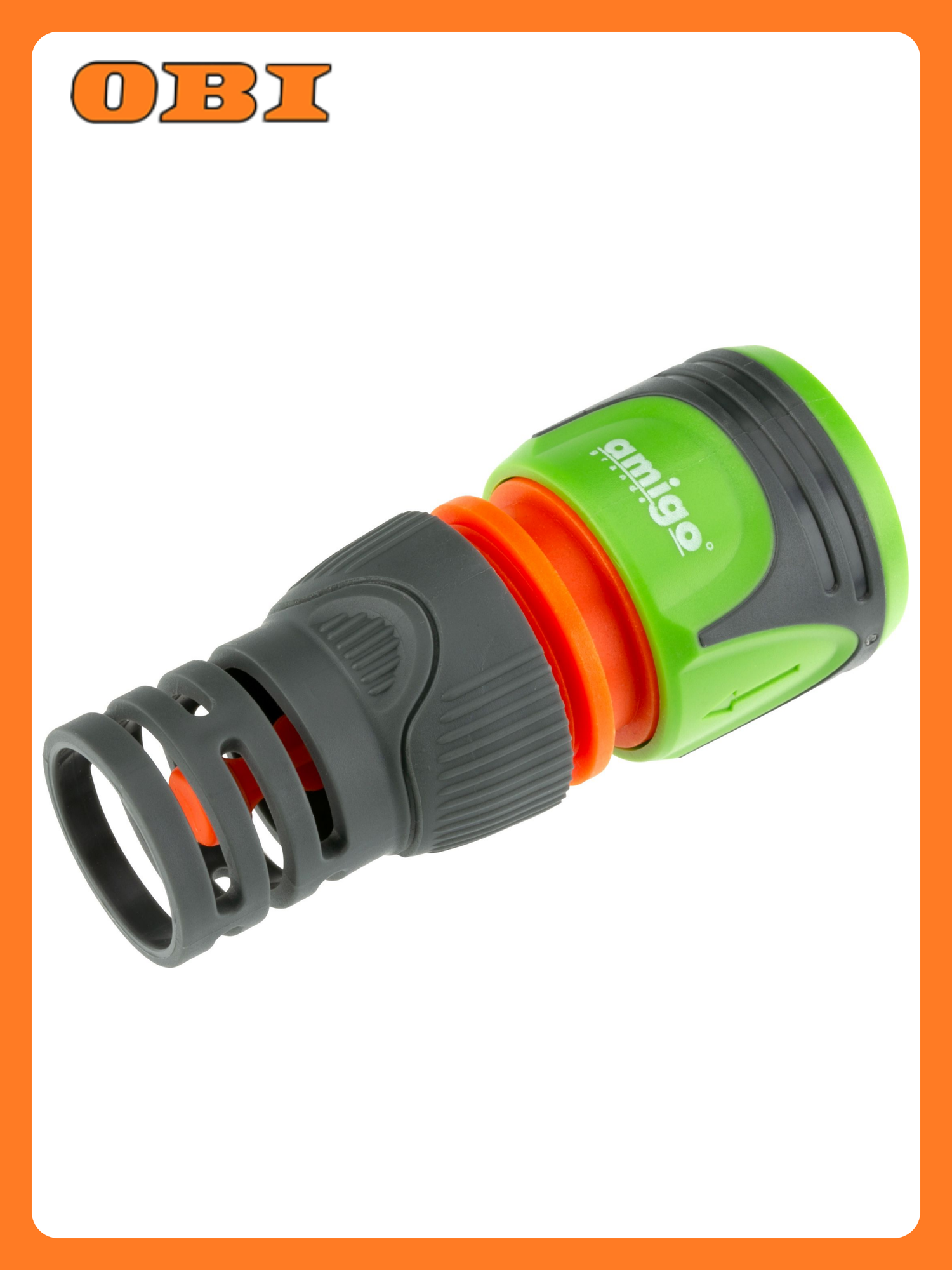 Коннектор AMIGO для шланга 1/2" с аквастоп