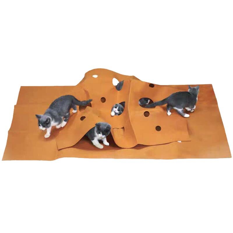 Кошачий туннель кошачий Лабиринт для домашних животных кошка ловкость Тренировочный Коврик кошка игрушка рваный коврик