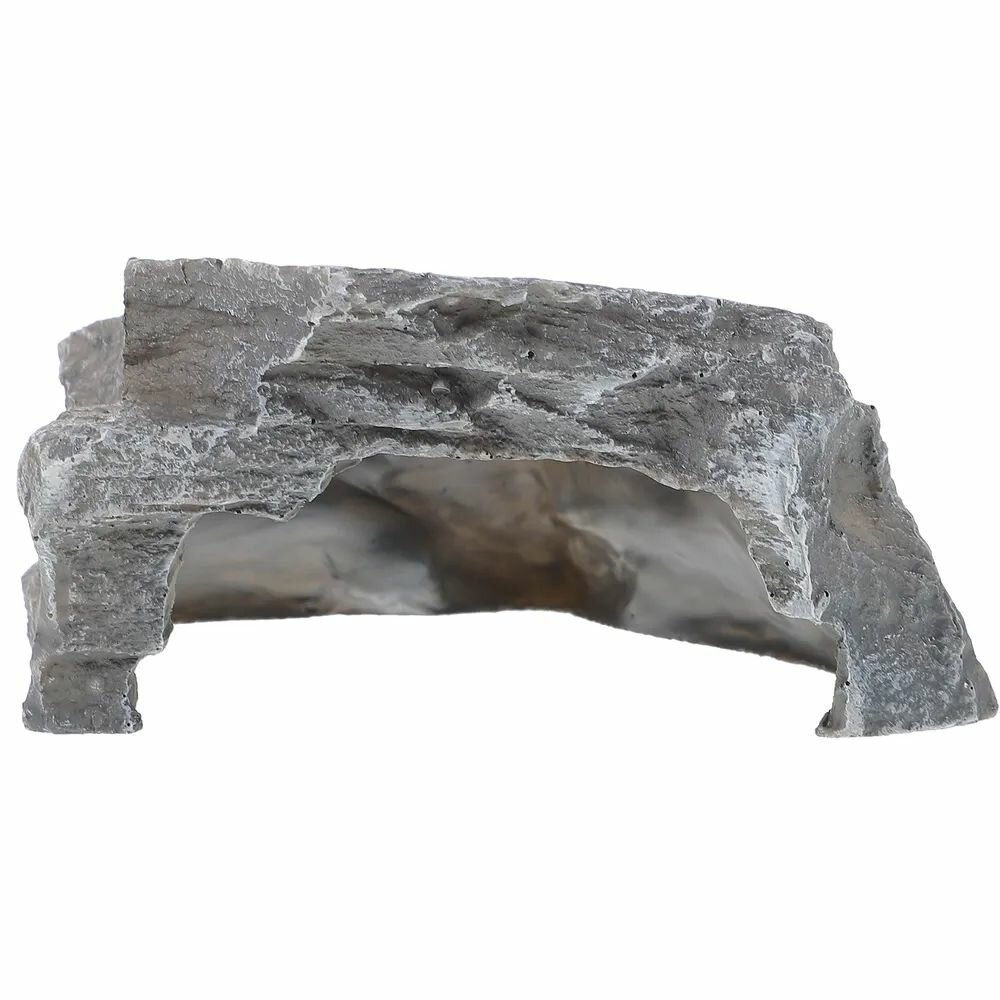 Искусственная скала с функцией укрытия, прочный декор для водных и сухопутных животных 11.00x10.00x5.00 см