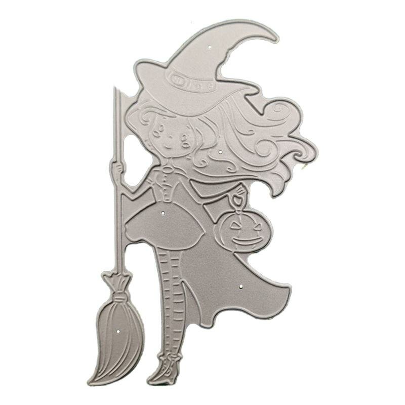 Трафарет "Хэллоуинская ведьма" для вырубки