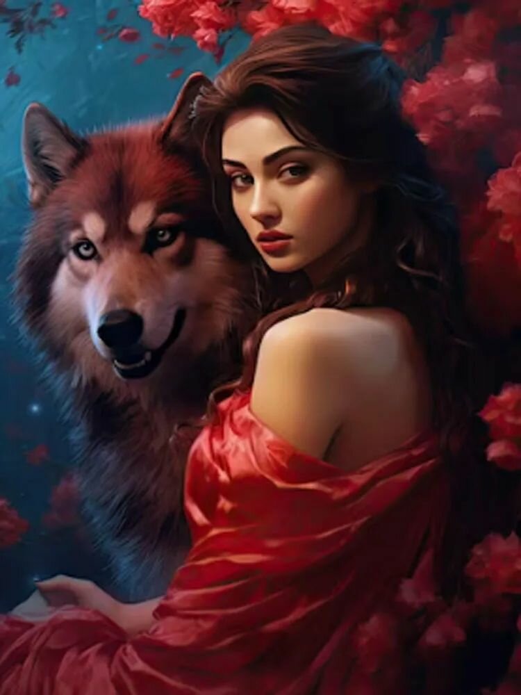 Набор для самостоятельной вышивки алмазами 5D Готический женский портрет - круглая алмазная мозаика размером 40x50 см для украшения стен дома,40X50CM, белый