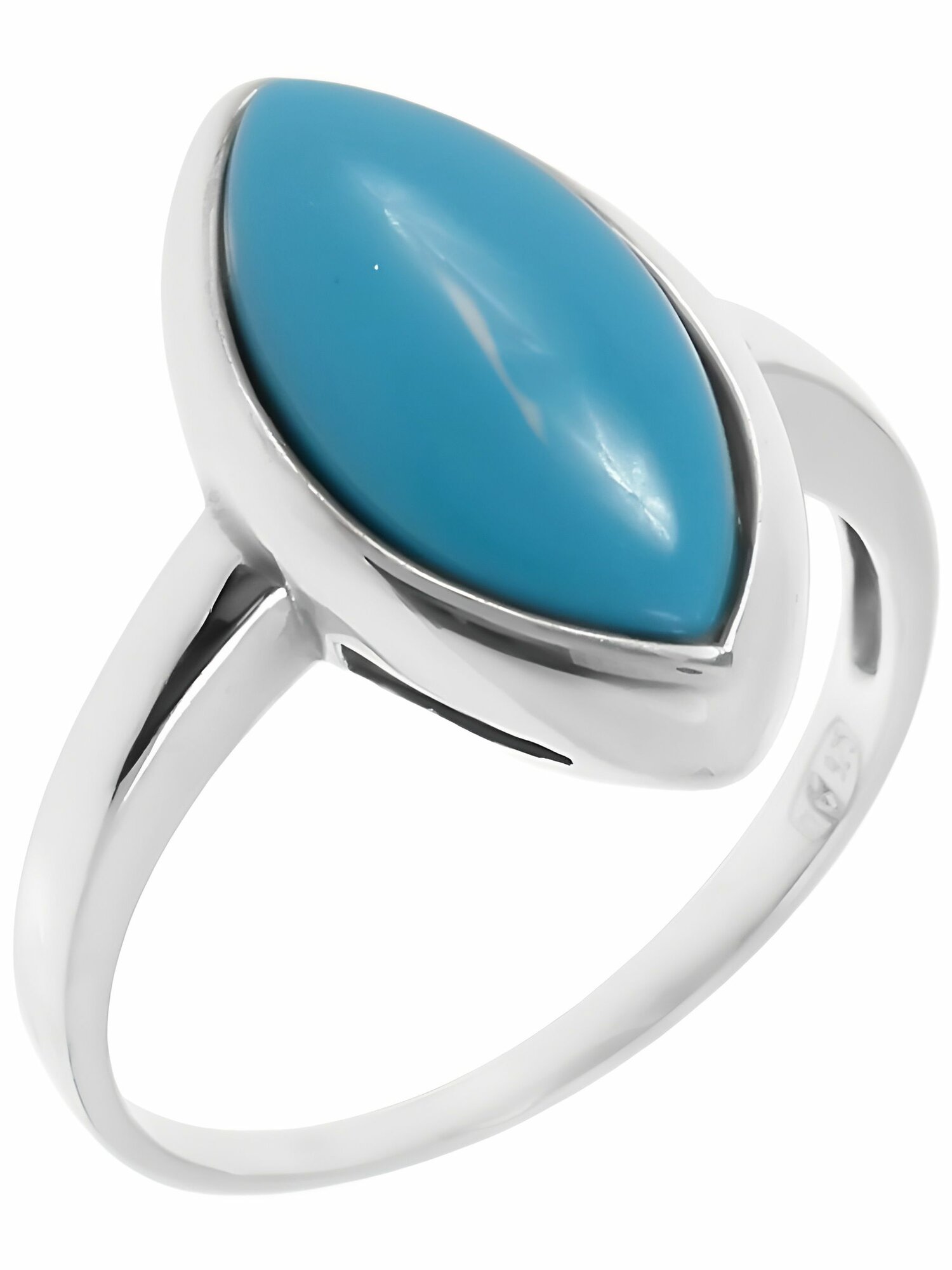 Кольцо тонкое, серебро, 925 проба, родирование