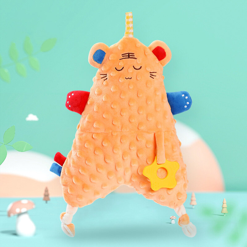 Детские антенны полотенце фасоли этикетки могут быть импортированы, чтобы укусить ребенка Спящая кукла Слюна полотенце