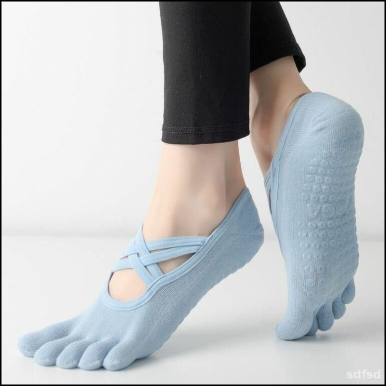 Женские спортивные носки для йоги с пятью пальцами без бретелек и открытой спиной, 1 пара