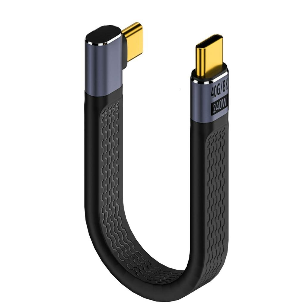 Тип C поддерживает полнофункциональную кратковременную линию связи 40 Гбит/с мощностью 240 Вт-C male to C male гибкая линия связи при сколиозе