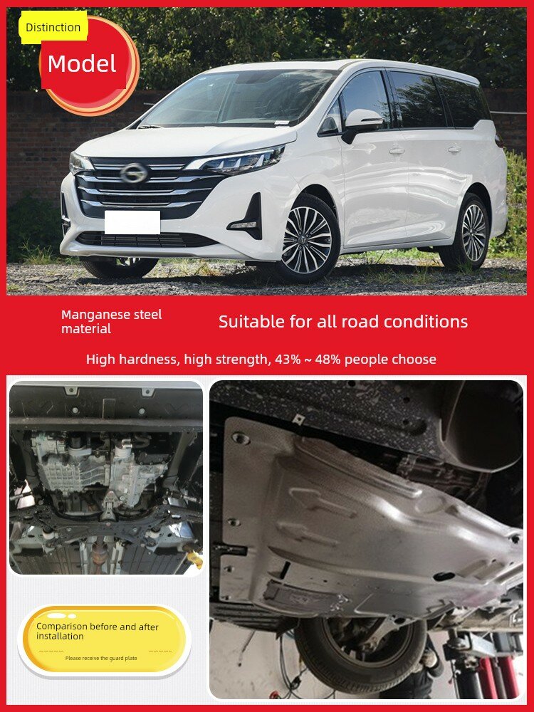 Защитная пластина днища двигателя для GAC Trumpchi M6 Pro, легендарный бронированный защитный кожух шасси M6,