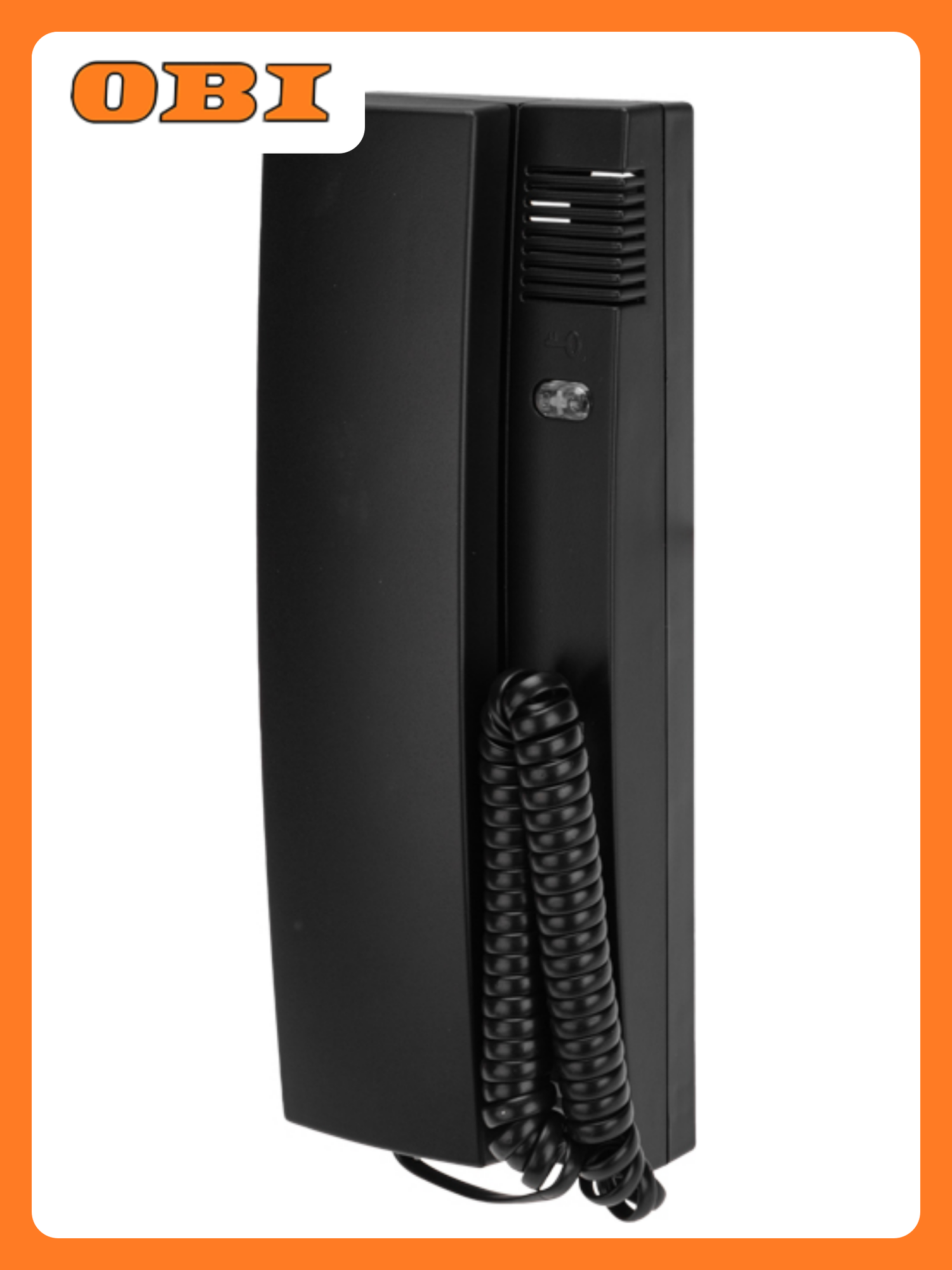 Трубка домофона с индикатором и регулировкой звука RX-320, черная REXANT