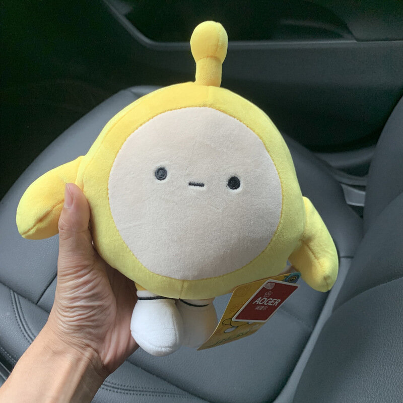 Мягкая игрушка «Вечеринка с яичными вафлями» желтого цвета, антистрессовая кукла в виде яичной вафли, кукла «Трудовой лагерь», черное яйцо