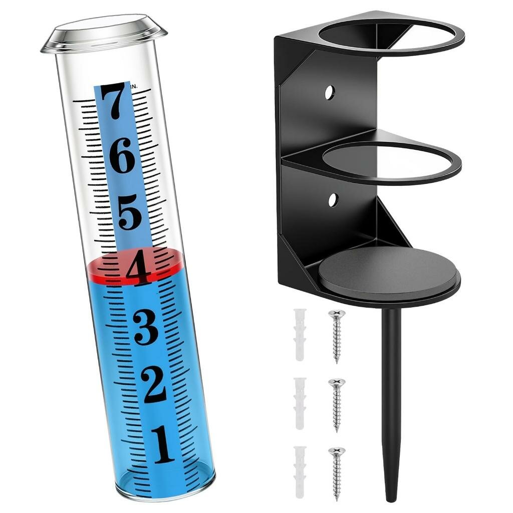 Датчик дождя на открытом воздухе с металлическим кронштейном для газона во дворе