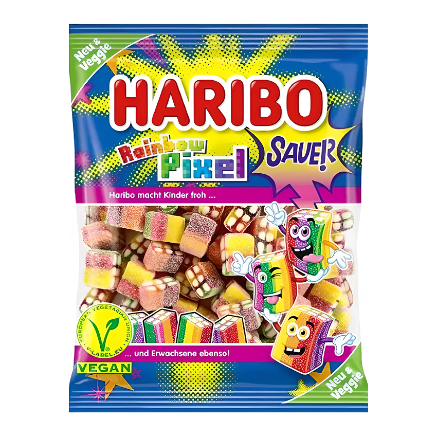 Haribo Rainbow Pixel Sauer мармелад 160 гр
