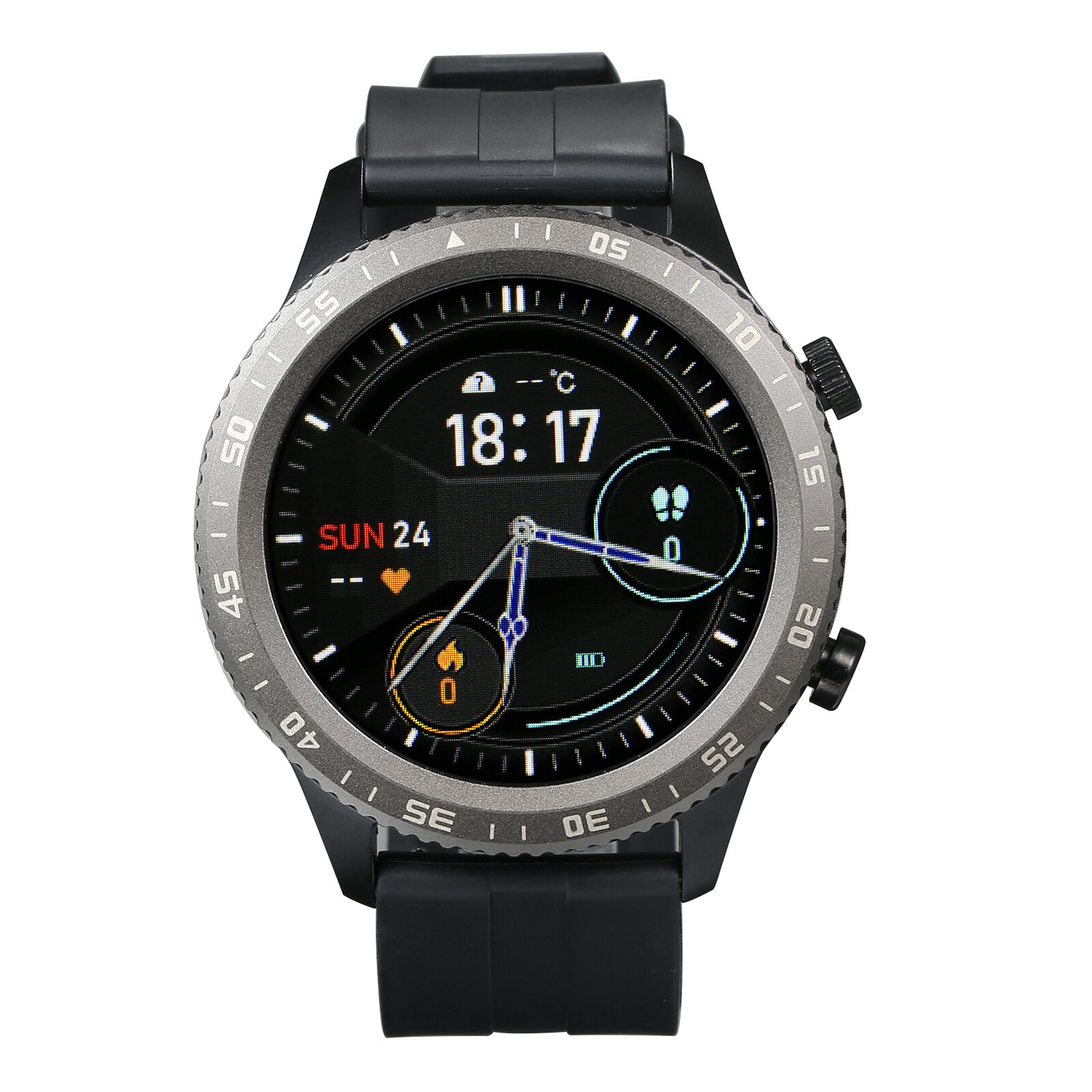 Смарт-часы oraimo Tempo W3 1.28 дюйма IP68 Водонепроницаемые 20-дневная автономность Монитор пульса/сна черный 200mAh 1 шт.