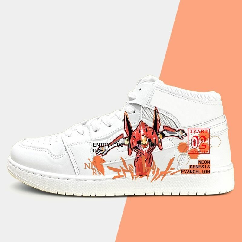 Кроссовки в стиле японского аниме, созданные в результате сотрудничества японской аниме-студии OW и Сакуры, включая модель Evangelion Unit-01 — уникальный дизайн, выполненный вручную в стиле аниме. Это нишевые кроссовки для студентов.