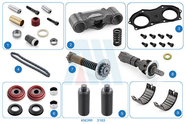 Рмк суппорта полный, без лапки и крышки knorr sn6/sn7/sk7 (alcan)