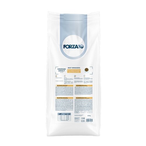 Сухой корм Форза для взрослых собак средних пород из Курицы с картофелем 20 кг