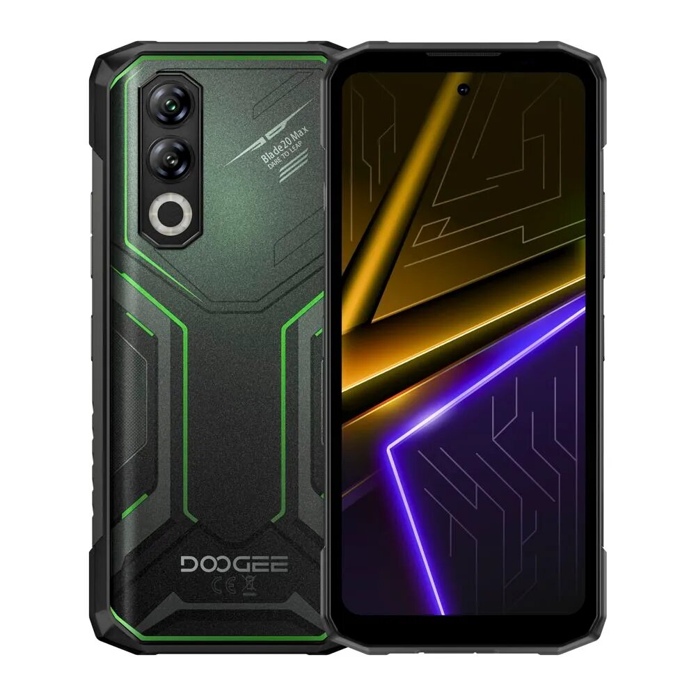Doogee Смартфон , DOOGEE Blade20 Max ,36 ГБ 1 ТБ Helio G100 ,11800 мАч ,6,6 дюйма 120 Гц Global, 12 ГБ/1 ТБ, зеленый