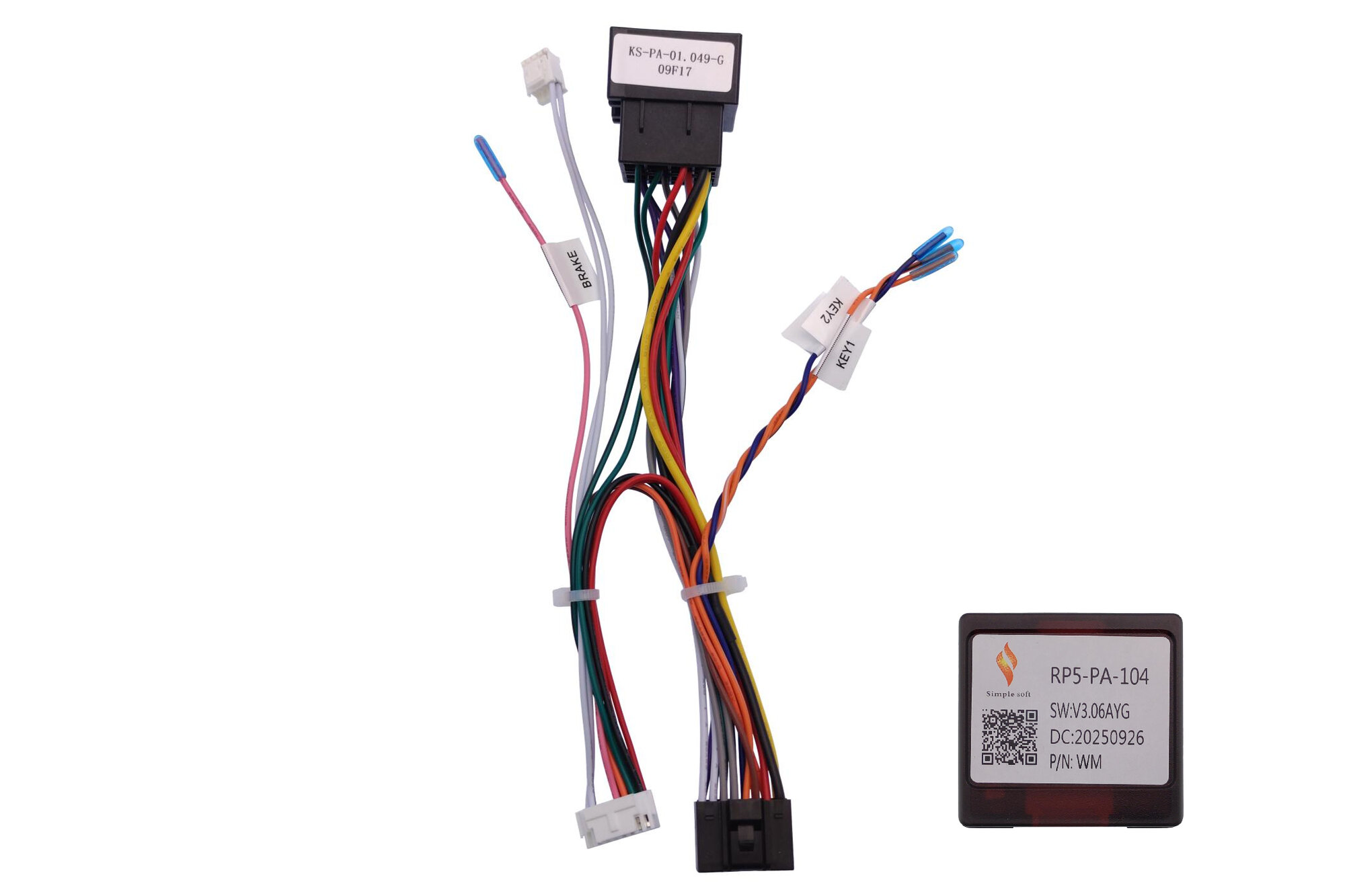 Комплект проводки Peugeot 206 1998+, 207 2006+ XP для установки Android магнитолы / Wide Media