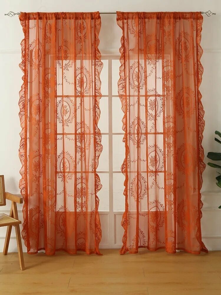 Штора 140х200 см коралловый