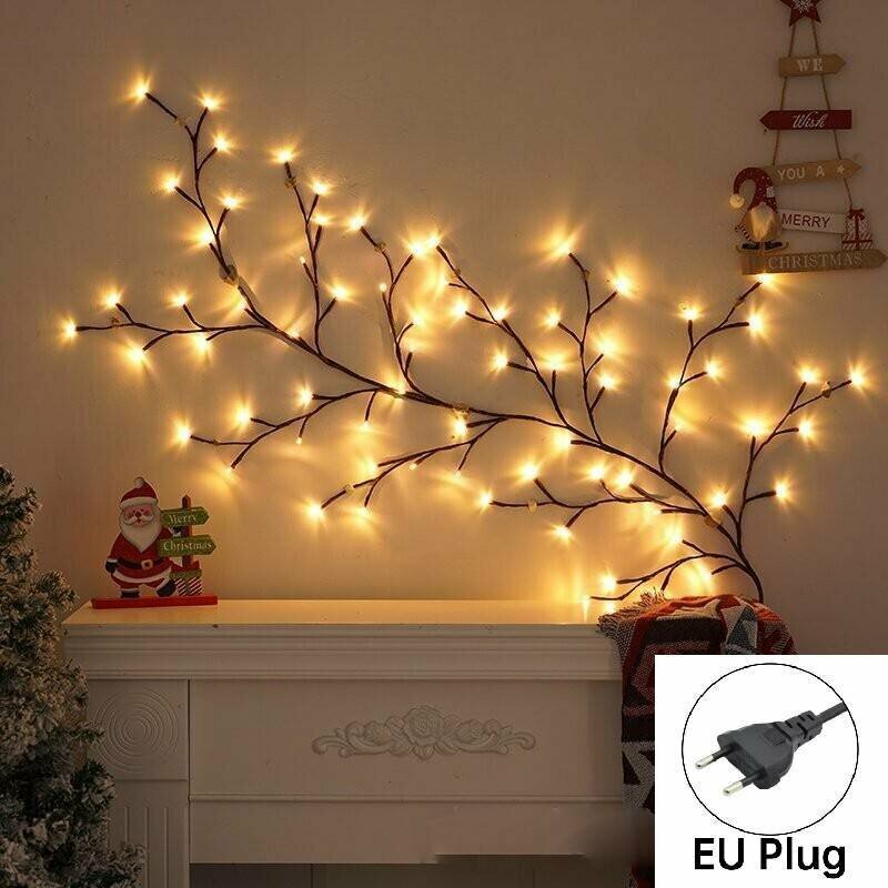 Led string light pvc material indoor decor for bedroom and living room ambiance 180cm eu