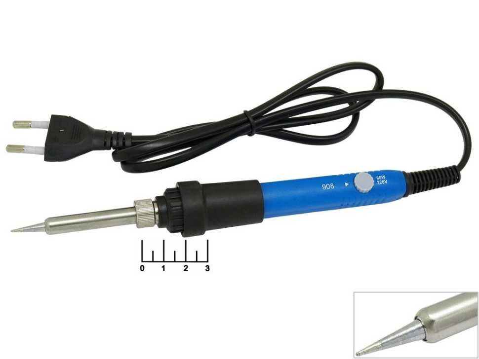 Паяльник 220V 60W FTY-210-8 с регулятором