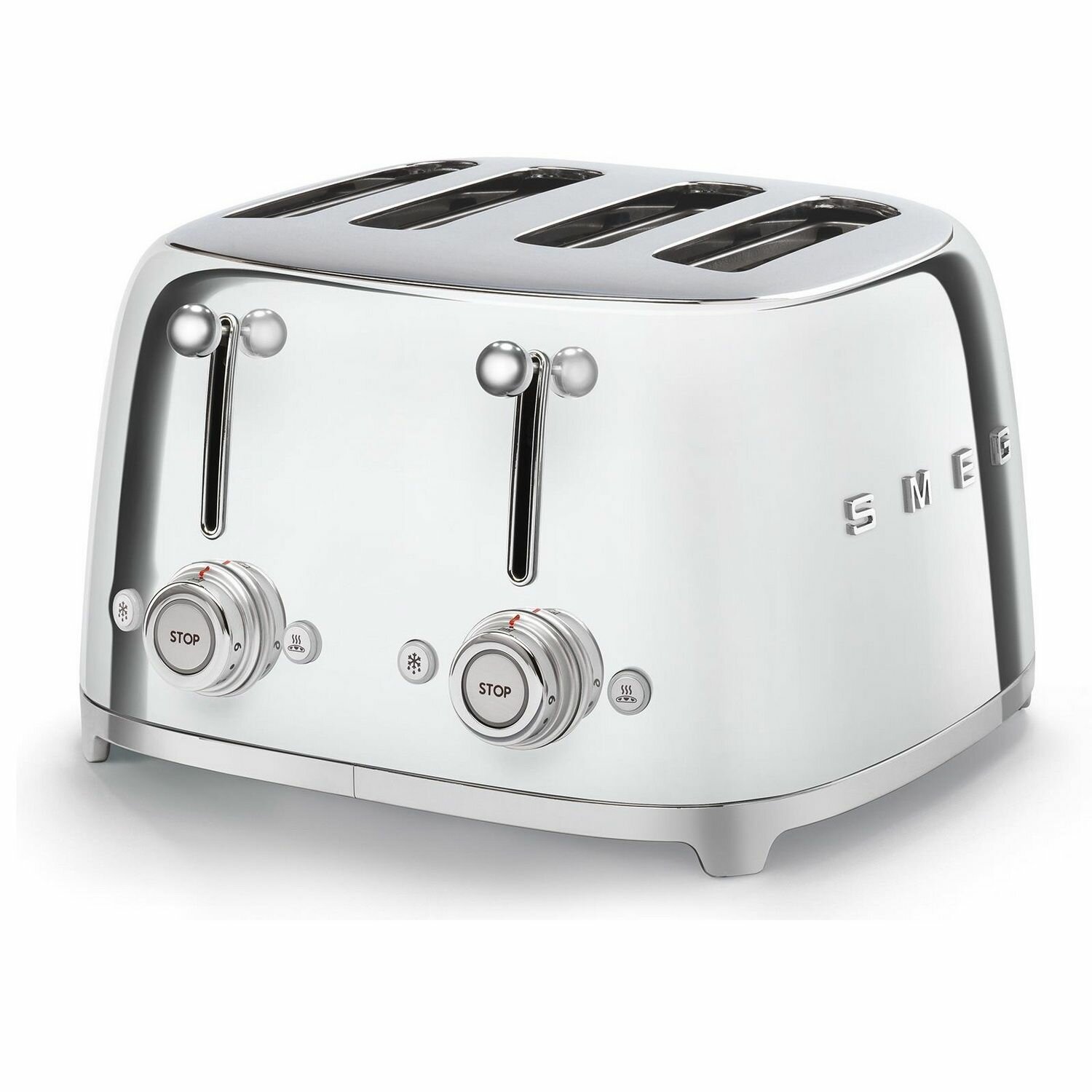 Тостер Smeg Tostapane 50's Style 4 fette Acciaio TSF03SSEU