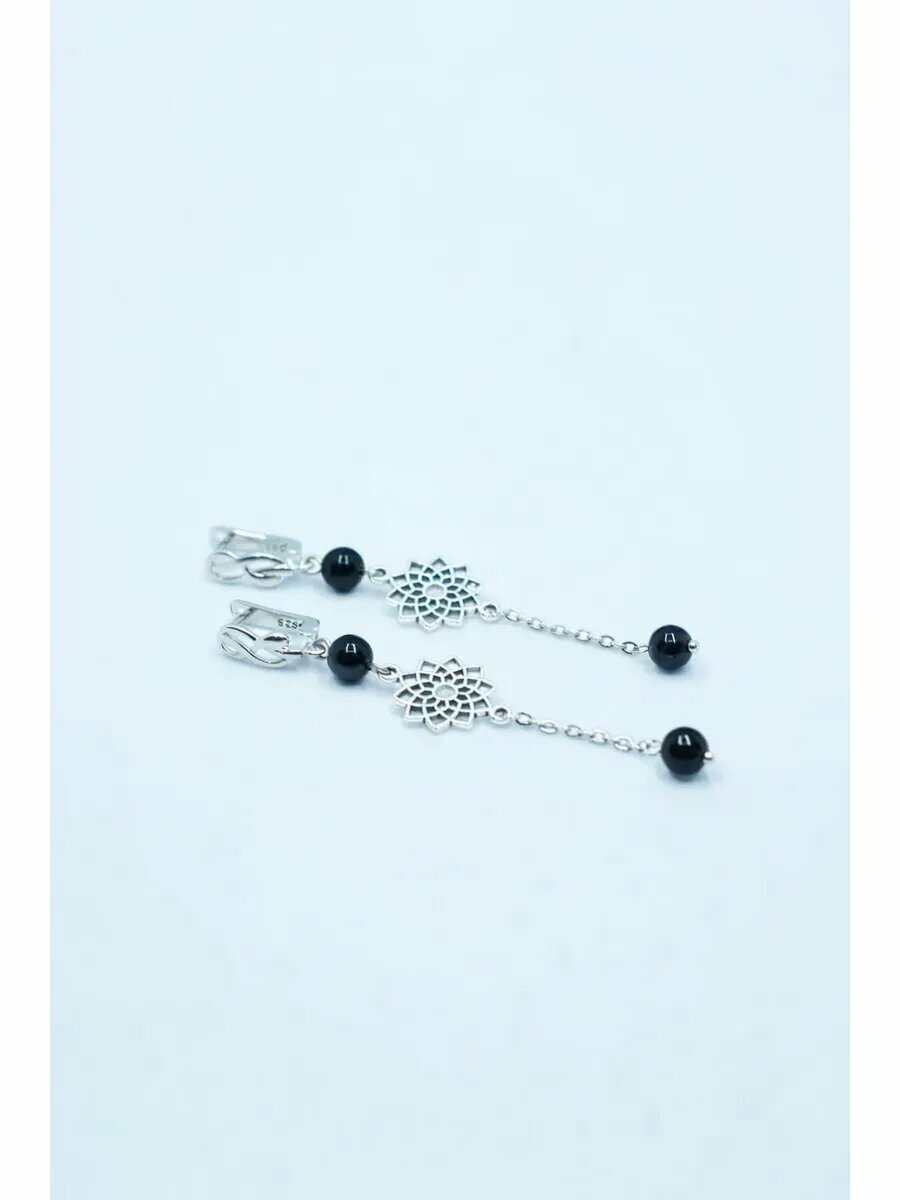 Серьги, агат