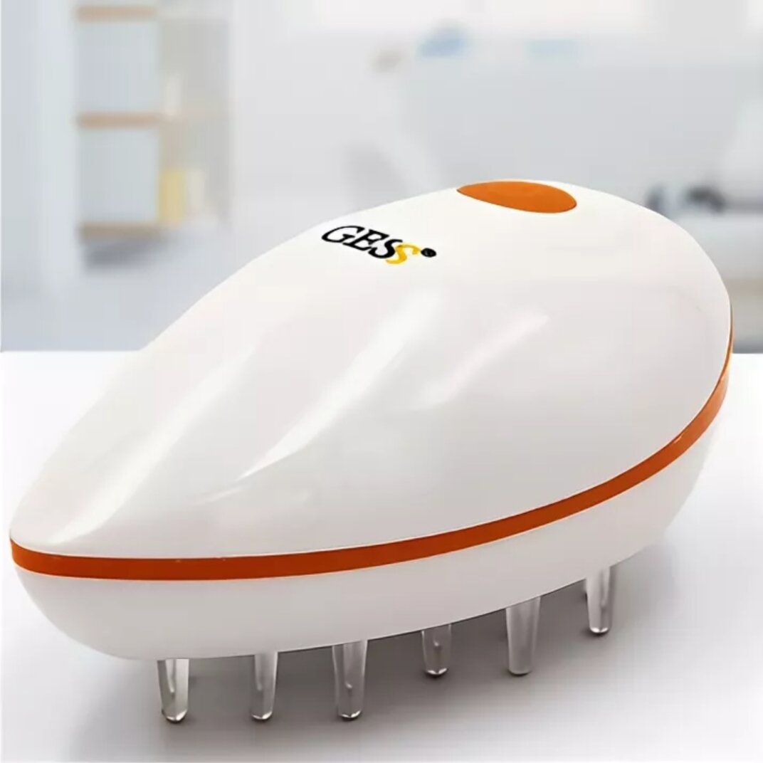 Массажер для головы GESS Touch Mini, вибрационный, батарейки, 28 элементов