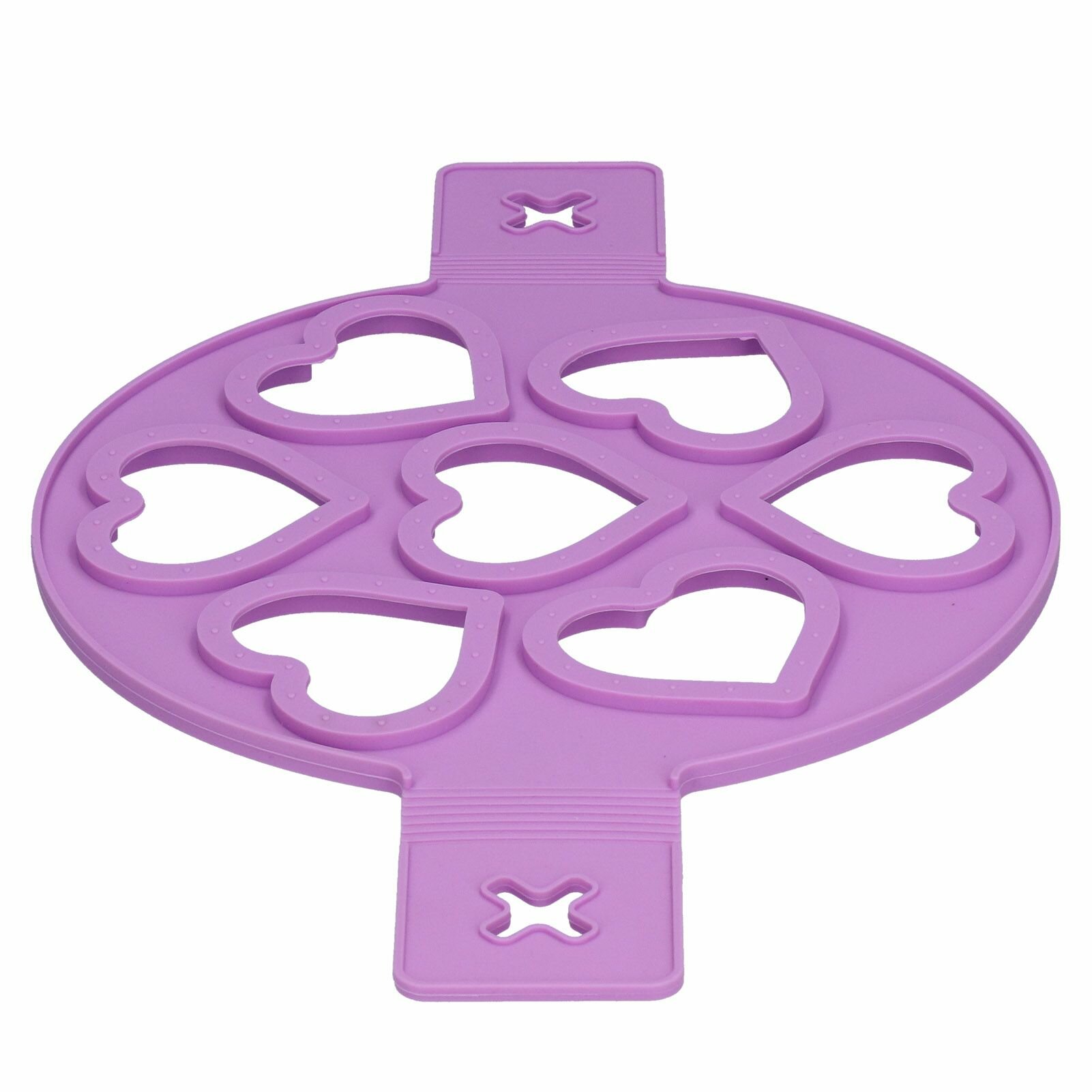 Многоразовые силиконовые формы для блинов и яиц в виде сердца, кухонный аксессуар.