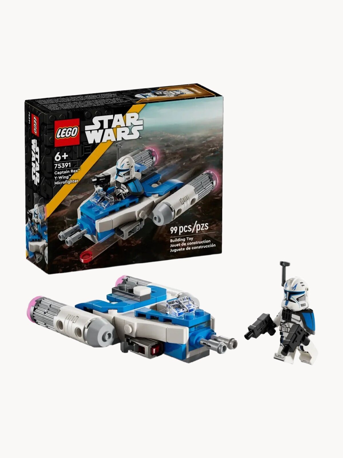 Конструктор LEGO Star Wars™ 75391 Микрофайтер Y-Wing Капитана Рекса, 99 дет.