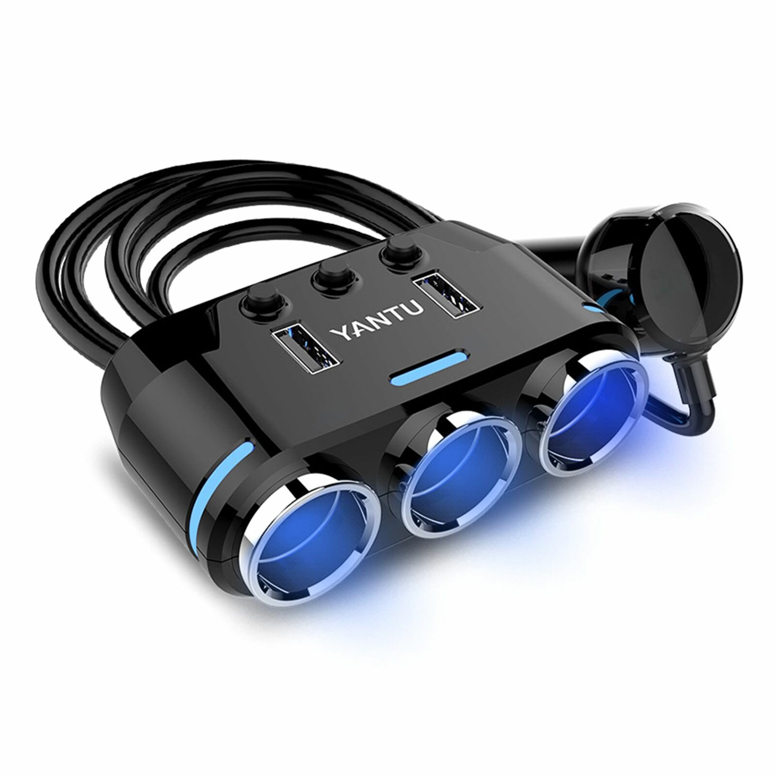 Тройной разветвитель прикуривателя USB