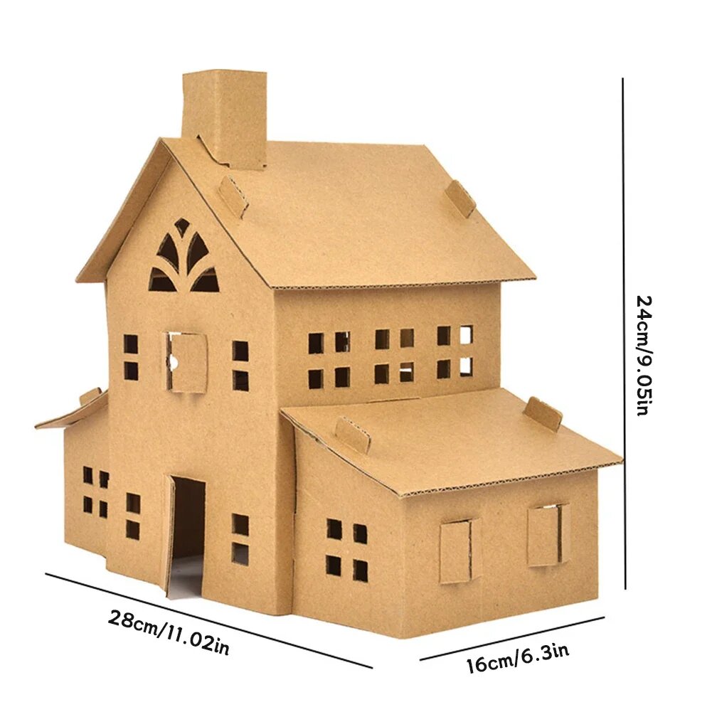 Рождественский картонный домик для сборки Varissey Estate