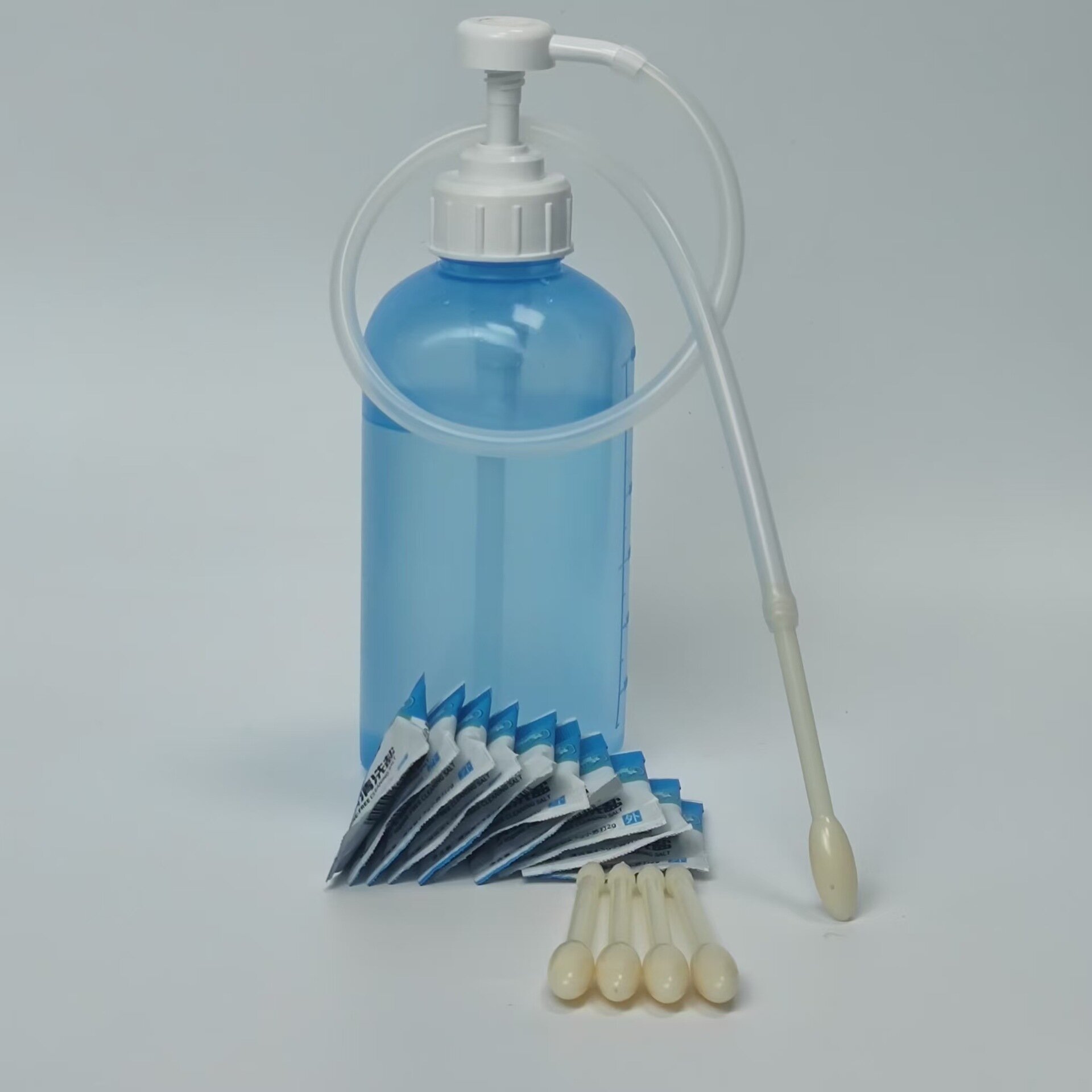 Задний очиститель клизмы лесбиянок Набор ирригаторов для клизмы*5+соль 10 пакетиков