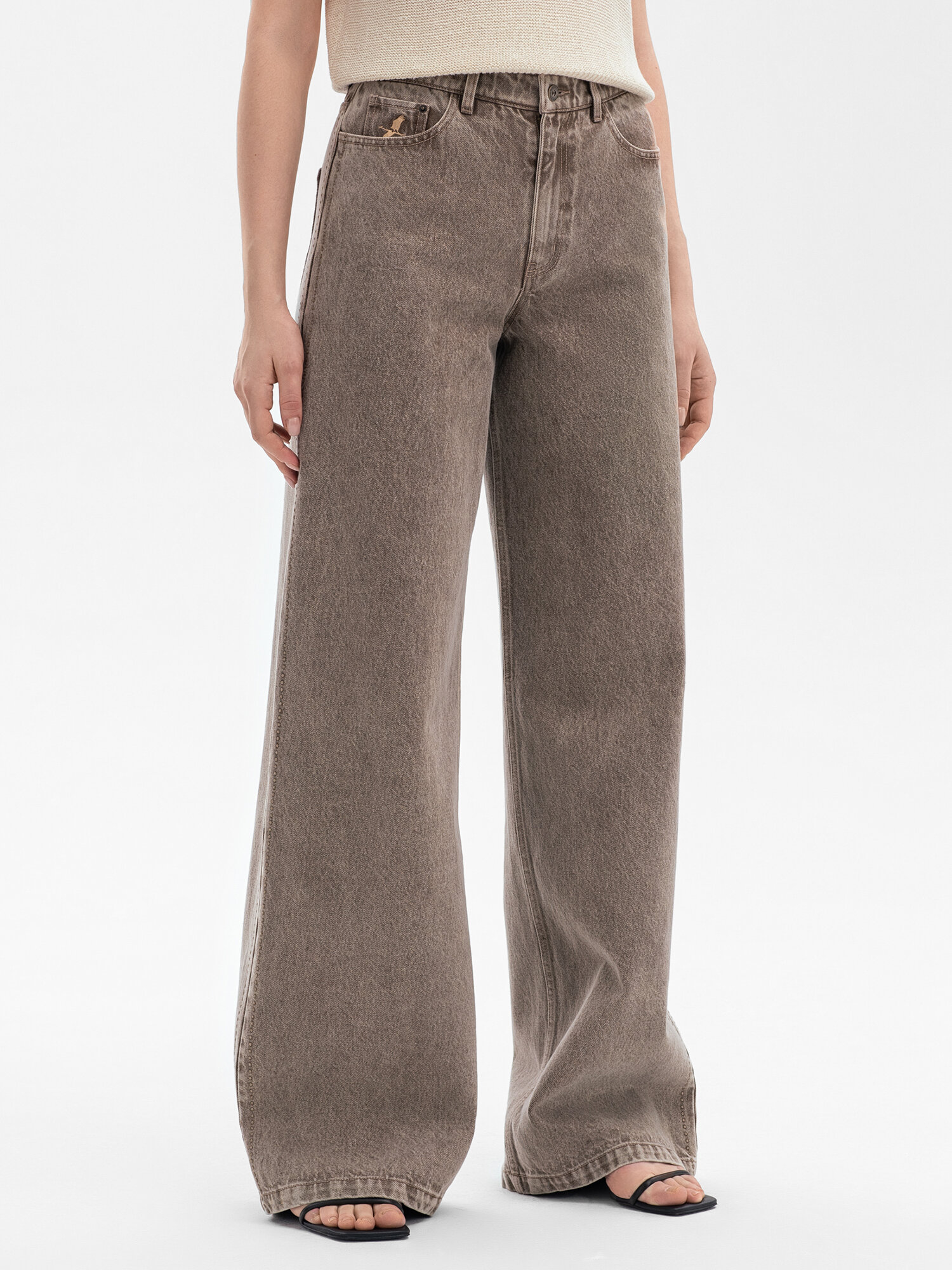 Джинсы широкие 