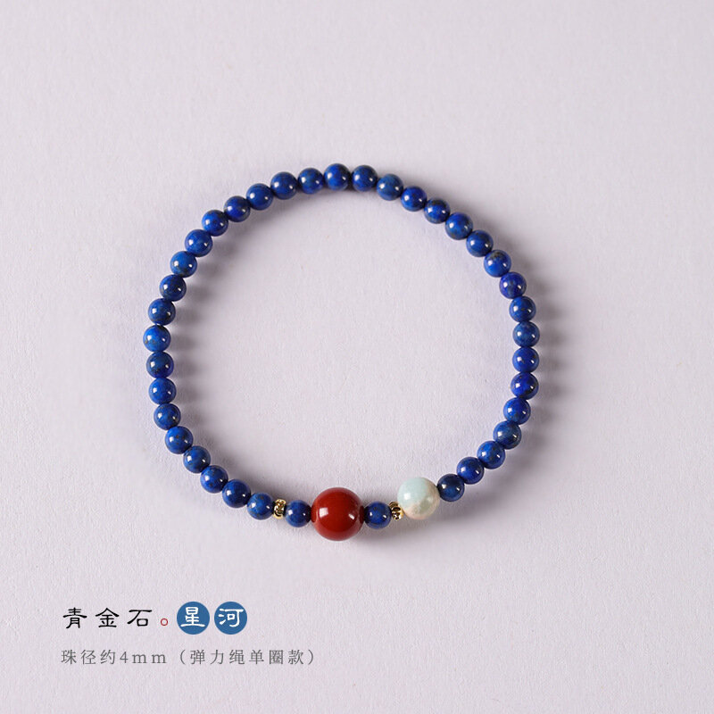 YM Mall Браслеты из бусин Черничный камень Эластичный шнур Стабильность