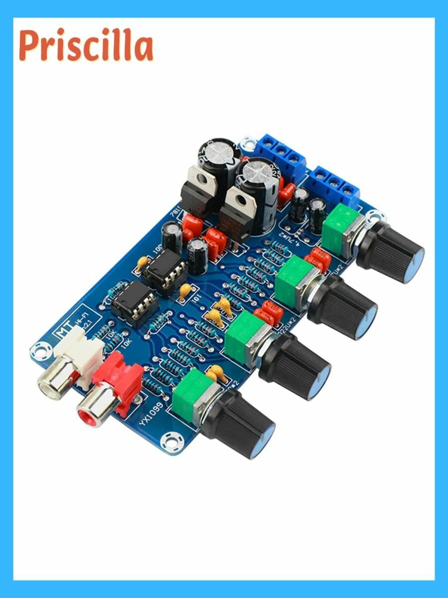 NE5532 Усилитель Мощности, Предусилитель, Регулятор Громкости, Тон, Готовая Плата, Эквалайзер Высоких Частот, Средних И Низких Сделай Сам, Двойной AC 12 В-18 В