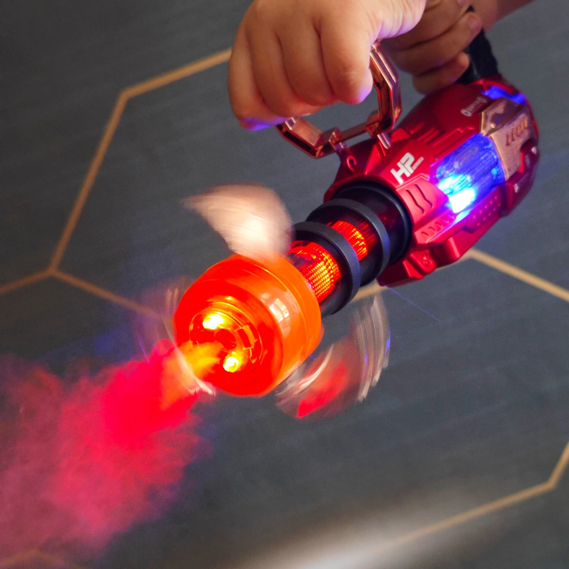 Игрушечная модель револьвера с дымом, вибрирующая голосовая пушка, подарок для мальчика, маленькая восьмитональная пушка