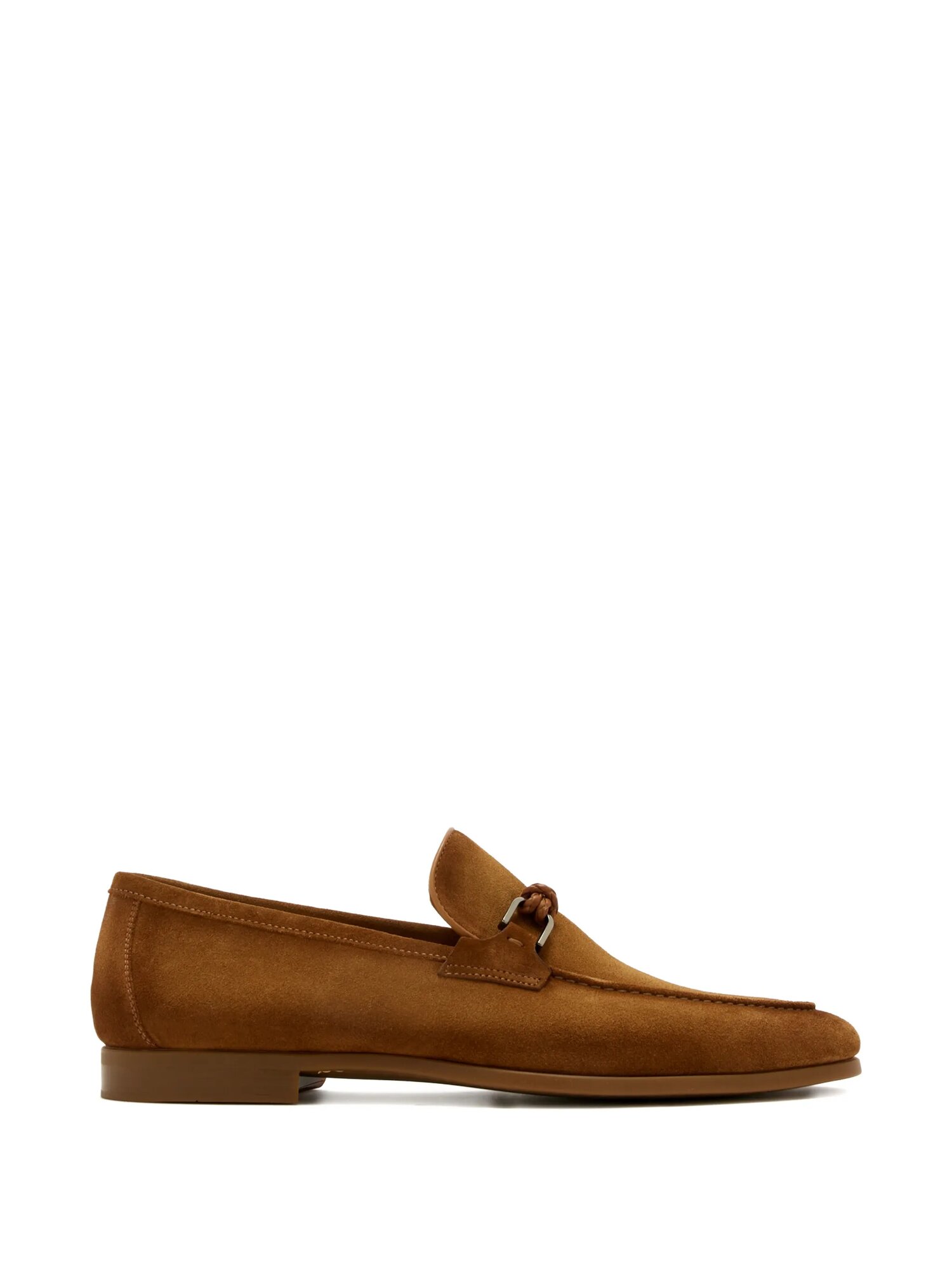 Лоферы Braided-strap suede loafers